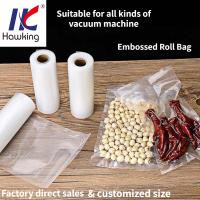 China Bespoke Embossed Vacuum Pouch / Sealer Rolls Bag Manufacturing For Fresh Meat Packaging for sale