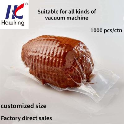 China Embossed Vacuum Bag For Seal 8 X 12 Inch Pouches For Sausage Storage for sale