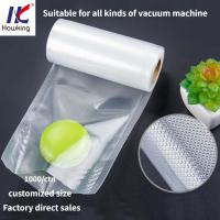 China Fridge Embossed Vacuum Pack Bags / Roll Of Fresh Vegetable Package for sale