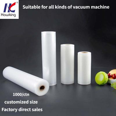 China 8 X 10 Inch Embossed Vacuum Bag Roll For Food / Fruit Keeping for sale