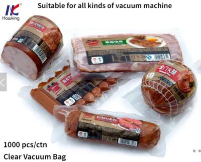 China Preserved Meat Food Clear Vacuum Packaging Bag 1000 Pac / Ctn for sale