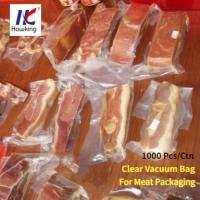 China Plastic Transparent Of Ice Fresh Pork / Meat Food Packaging Vacuum Bag for sale