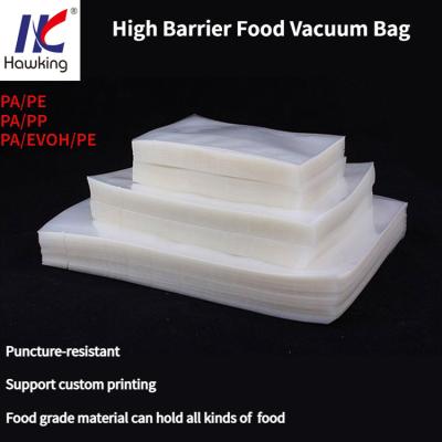 China Transparent Middle Barrier For Food Packaging Vacuum Bag Bpa Free for sale