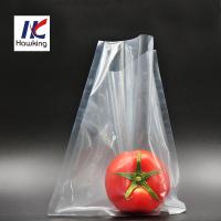 China SGS Clear Plastic Seal Vac Bags Vacuum Packaging Bag With Tear Notch 3 Side Seal for sale