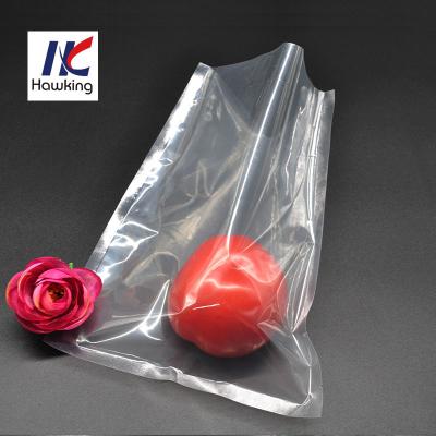 China Nylon PE Coex Plastic Food Packaging Vacuum Bag 3 Side Sealed Pouch Transparent for sale