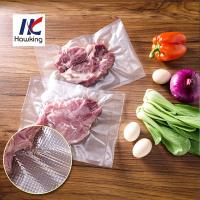 China Transparent Plastic Packaging Storage Embossed Food Vacuum Bags Rolls for sale