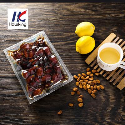 China Food Tray Low Density Polyethylene Film Lidding Vacuum Packaging Film for sale