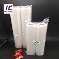 China Shape Diamond Transparent Nylon Food Packaging Vacuum Sealer Rolls Bag for sale