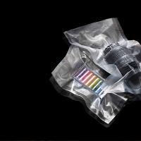 China Shape Diamond Transparent Nylon Food Packaging Vacuum Sealer Rolls Bag for sale
