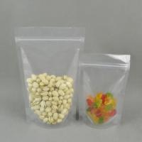 China Food Packaging PET/PE Transparent Stand Up Pouch With Zipper 120UM for sale
