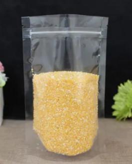 China Food Packaging PET/PE Transparent Stand Up Pouch With Zipper 120UM for sale