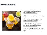 China Jelly Top Packaging Film With Easy Peel 3 Mil Transparent for sale