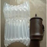 China Custom Q Shaped Air Column Bags Inflatable Packaging pouch For Glass Bottle for sale