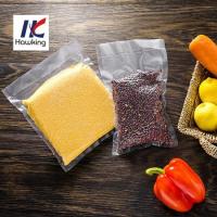 China Transparent Plastic Vacuum Sealer Bag Embossed Frozen Food Bag 25X30CM for sale