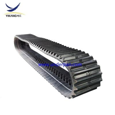 China Morooka dumper undercarriage parts 600x100x80 rubber track with factory price for sale