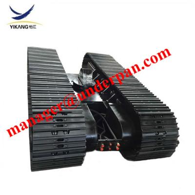 China Hydraulic crawler steel track undercarriage system for mobile crusher drilling rig mini excavator for sale