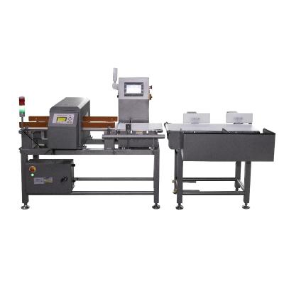 China One Process Conveyor Weight Checker Metal Detector 220mm Width 0.5g Accuracy Food Industry for sale