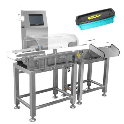China Automatic Weighing Machine 0.01g Accuracy 180pcs/min Conveyor Weight Checker for Nuts Snacks for sale