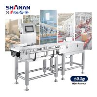 China Stainless Steel 304 Checkweigher 0.05g Accuracy 180pcs/min High Speed A/D Sampling Industrial Conveyor Weight Checker for sale