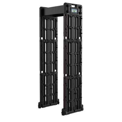 China Waterproof Column Walk Through Metal Detector 33 Zones IP67 for Airport Security for sale