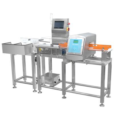 China SUS304 Stainless Steel 2-in-1 Metal Detector and Checkweigher 110V-220V 60Hz Food Safety for sale