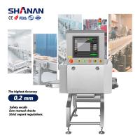 China Industrial X-ray Inspection Machine for Food Packaging Cans Bottles Boxes 400mm Belt Width for sale