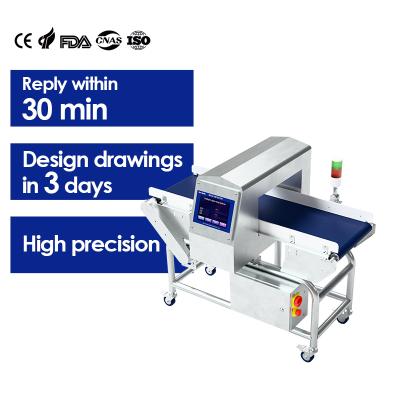 China SUS304 Stainless Steel Conveyor Belt Metal Detector 200kg Load Capacity 24m/min Speed Food Production Line for sale