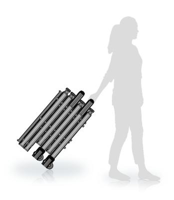 China Portable Walk Through Metal Detector 3 Detection Zones 300 Level Sensitivity 110-220V for sale