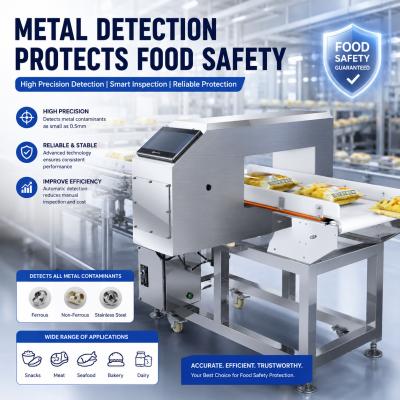 China Industrial Conveyor Metal Detector 50mm Aperture for Food Processing Meat Seafood Cookies Nuts for sale
