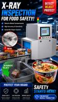 China SHANAN SA-6025 Food X Ray Machine 200mm Conveyor Height Touch Screen Food Inspection System for sale