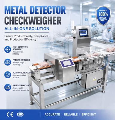 China High Precision Combo Metal Detector And Checkweigher for Food Industry Packaging Applications Enhancing Control Processes for sale