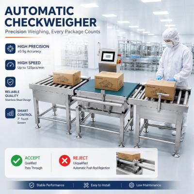 China Checkweigher Packaging Weighing Machine  High Precision Conveyor Belt Rejection for sale