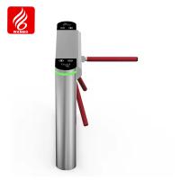 China Tripod Turnstile Barcode Fingerprint Access Control System Automatic Door Pedestrian Waist Height for sale