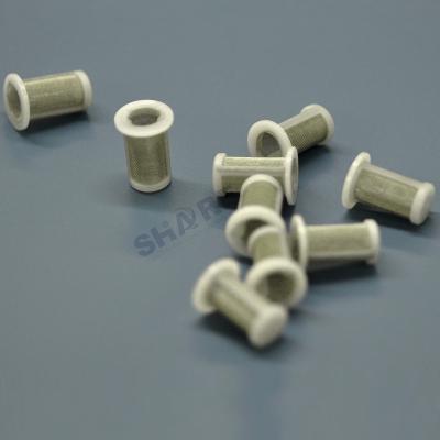 China Delicate Fine Fabric Mesh Overmolding Plastic Micron Rated Filter Parts By Micromolding for sale