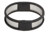 China Glass Fiber Reinforced Plastic PA6.6 GF30 Clips Filter 304 Stainless Steel Mesh Insert Molded for sale