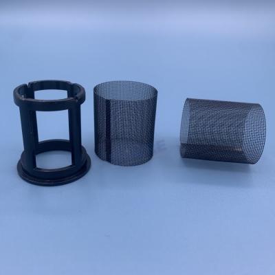 China Ultrasonic Welded Black Nylon Mesh Tube Filter For Industry Filtration Removable for sale
