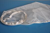 China Stitched / Sewn Nmo Monofilament Nylon Mesh Filter Bags 25 Microns Auto Industrial Spray Painting Filter Bags for sale