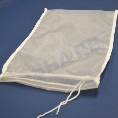 China 200 Micron BPA Free Double or Triple Reinforced Nylon Stitched Bags Nut Milk Tea Coffee Cheese Food Strainer Bags for sale