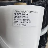 China 500 UM Polypropylene Monofilament Woven Mesh Filter Cloth in Rolls, Sheets, Flat Discs for Air, Gas or Liquid Filtration for sale