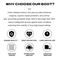 China Protective Rubber Boot Case For Urovo DT40 / RT40 Shockproof Industrial Cover For Warehouse & Retail Use for sale