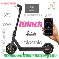 China FJ-G30 Max 10-inch Folding Electric Scooter with 500W Motor and 40-65km Range for sale