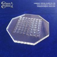 China Custom Clear Textured Pyrex Led Cover Lens For Led Lighting Output for sale