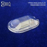 China Custom Clear Textured Pyrex Led Cover Lens For Led Lighting Output for sale