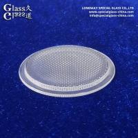China Custom Clear Textured Pyrex Led Cover Lens For Led Lighting Output for sale