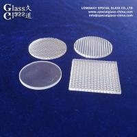 China Durable Textured Borosilicate Glass Lens For Diffused Led Lighting Fixtures for sale
