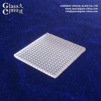 China Durable Textured Borosilicate Glass Lens For Diffused Led Lighting Fixtures for sale