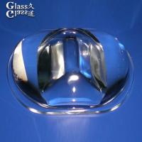 China OEM Clear Borosilicate Glass Cob Led Lenses For Street Light Lamp for sale