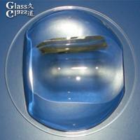 China OEM Clear Borosilicate Glass Cob Led Lenses For Street Light Lamp for sale