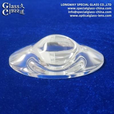 China Custom Optical Borosilicate Glass Street Light LED Glass Lens for sale