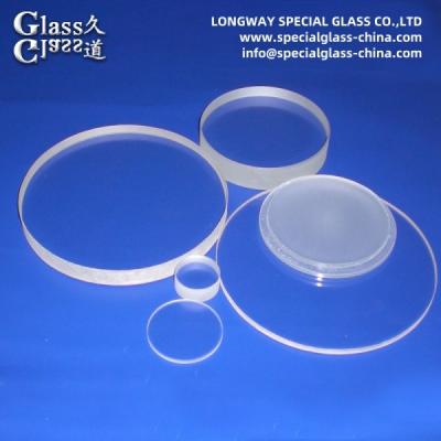 China Durable Thermal Resistance Borosilicate Glass Lens Sight Glass Disc Lenses for sale